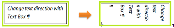 How to change text direction in Word?