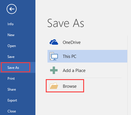 How to save or convert Word document to PDF file?