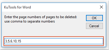How to delete multiple specific pages in a Word document?