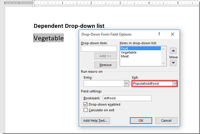 How To Create Dependent Drop down Lists In Word Document 