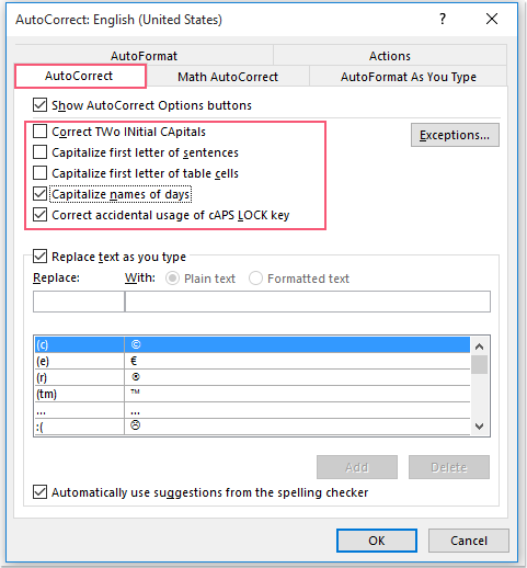 How To Disable Auto Capitalization Feature In Word Document
