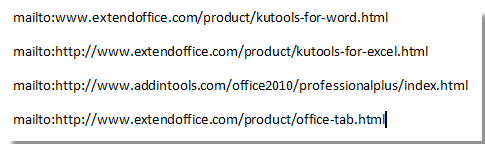 How to select and copy all hyperlinks from a Word document?