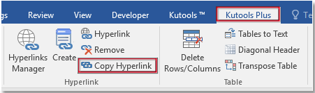 How to select and copy all hyperlinks from a Word document?