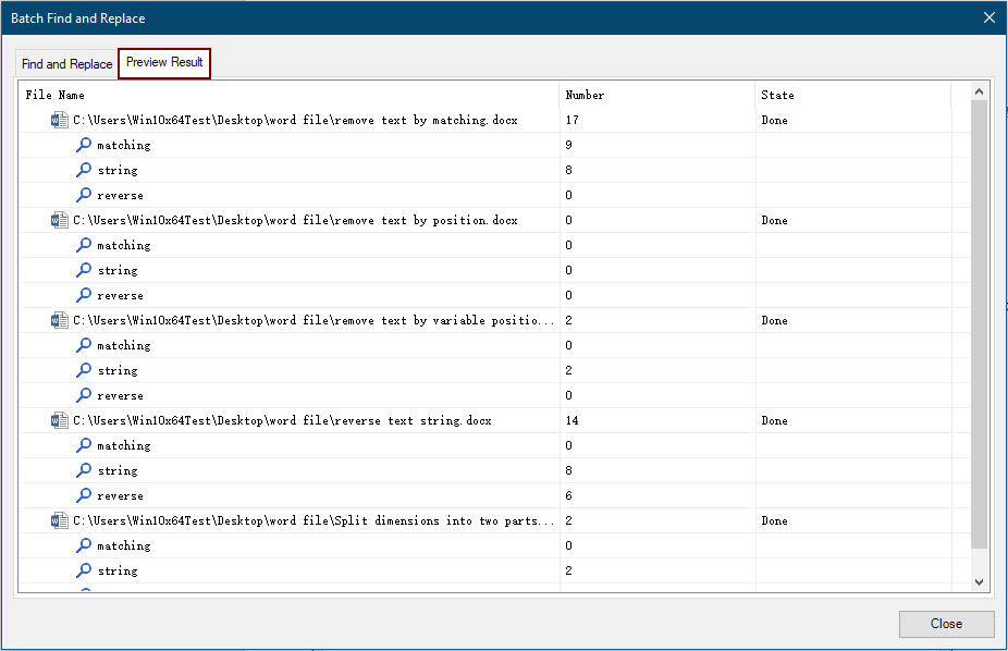 How to search and replace across multiple files in Word?
