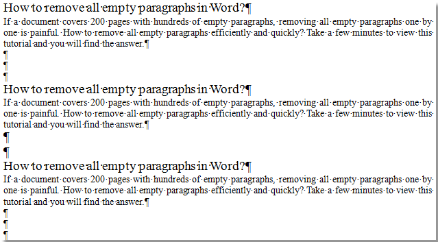  How To Remove All Empty Paragraphs In Word 