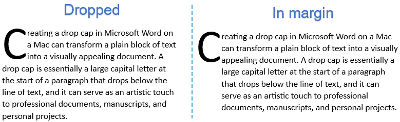 Create a drop cap in Word and Google Docs – Step by step tutorial
