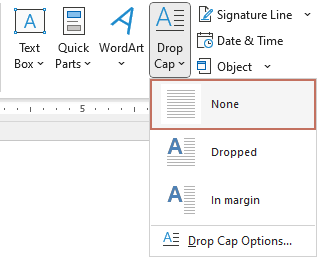 Create a drop cap in Word and Google Docs – Step by step tutorial