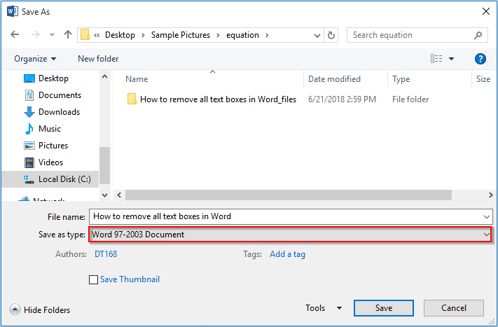 How to Covert Equation to Image in Word?