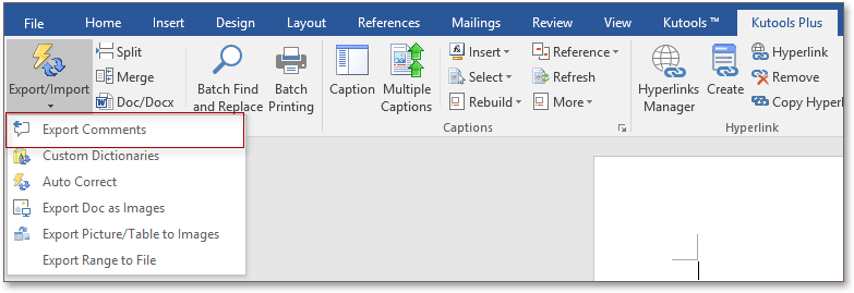 How To Export And Print Comments Only In Word 