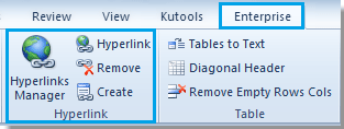 How to insert, remove and list all hyperlinks of current document in Word?