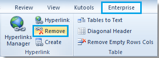 How to insert, remove and list all hyperlinks of current document in Word?