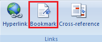 How to insert bookmark into Word document?