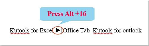 How to insert bullet between words in a Word document?