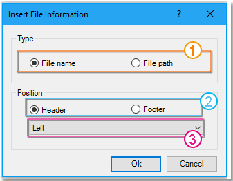 How to insert document information in Word?