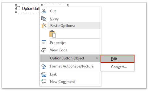 How to insert radio button in Microsoft Word document?