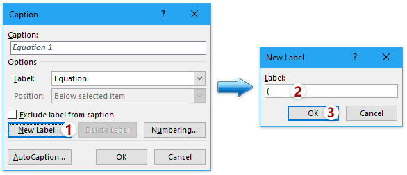 Easily Insert A Right Aligned Caption Next To An Equation In Word