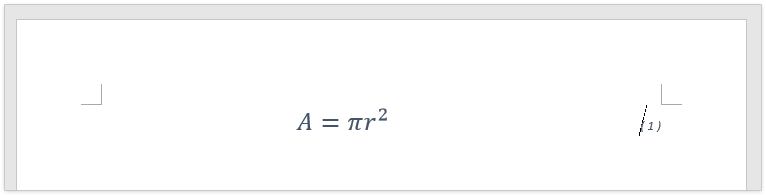 Easily insert right aligned captions next to equations in Word