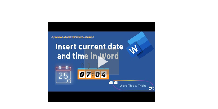 Insert Online or Offline video in Word document – 3 useful ways