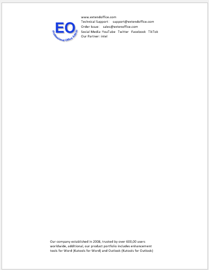 Step by step to create a letterhead template in Word
