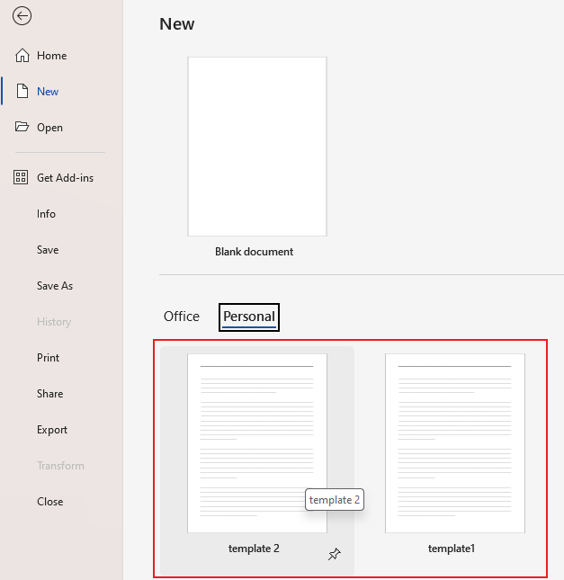 Step by step to create a letterhead template in Word