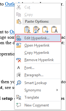 How to list and edit all hyperlinks in Word?