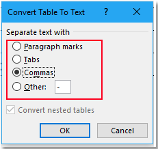 How to convert a list to table or vice versa in Word document?