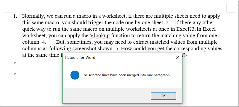 How To Merge Or Combine Multiple Lines Into A Single Paragraph In Word Document 