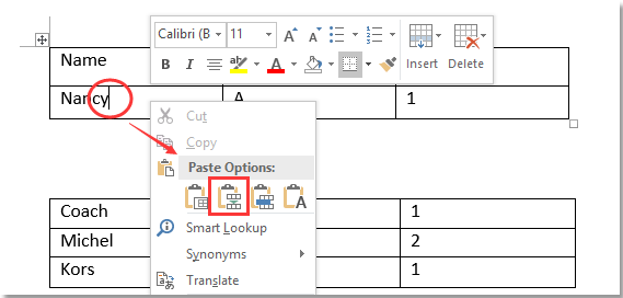 How To Combine Two Or More Tables Into One In Word Document 