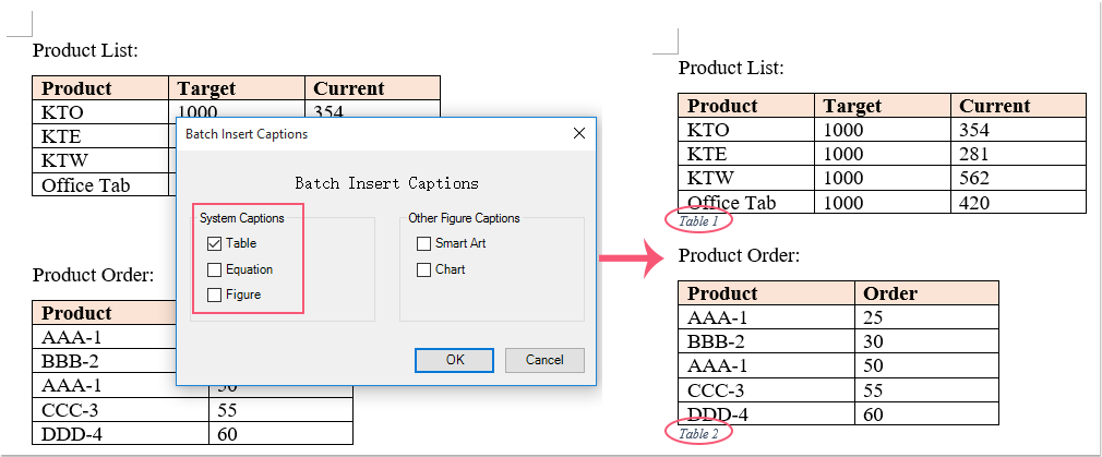 How To Move Table Captions From Above To Below Or Vice Versa In Word 