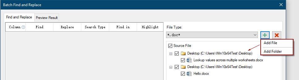 How to find and replace multiple words at the same time in a Word document?