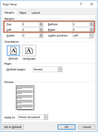 How To Print A Word Document Without Margins 