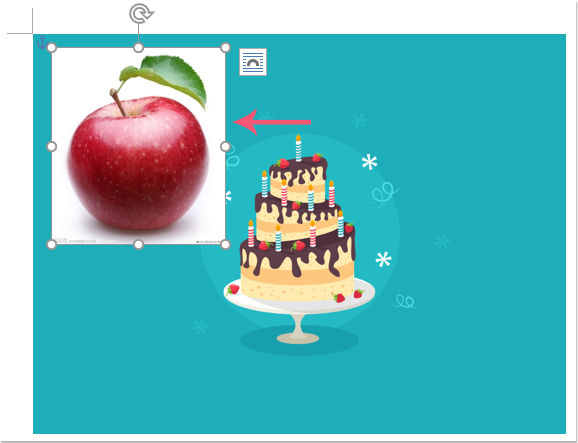 How to put one picture on top of another in Word document?