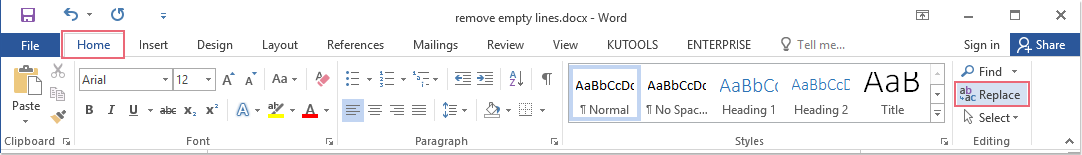 How To Remove Empty Lines In Word 