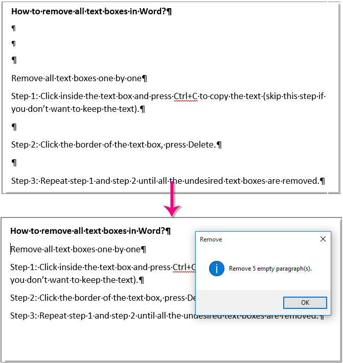 How To Remove All Text Boxes In Word Riset
