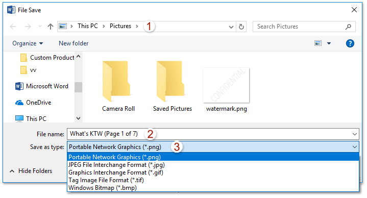 How To Save Word Document As Image png Jpeg And So On 