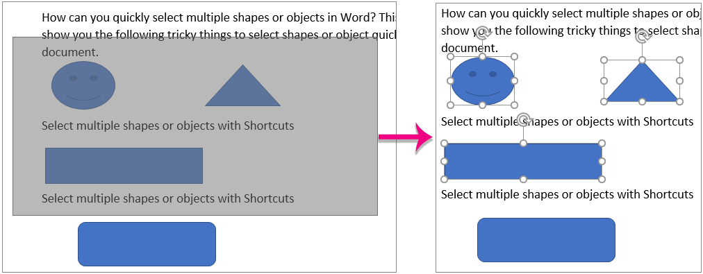 How To Select Multiple Shapes Or Objects In Word 