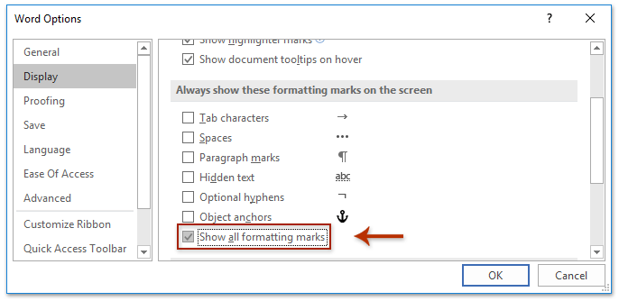 Ms Word Turn Off Formatting Marks Infinilasopa