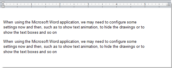 How to show or hide text boundaries in Word?
