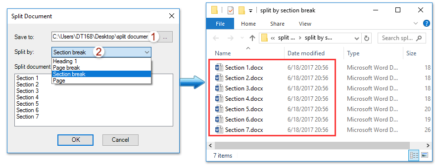 How To Split Document Into Multiple Documents In Word