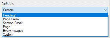 How to split a Word document and save as separate PDF files?