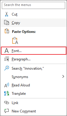 Add strikethrough or cross out text in Word