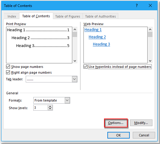 How To Create A Table Of Contents Link To Pages In Word Document 