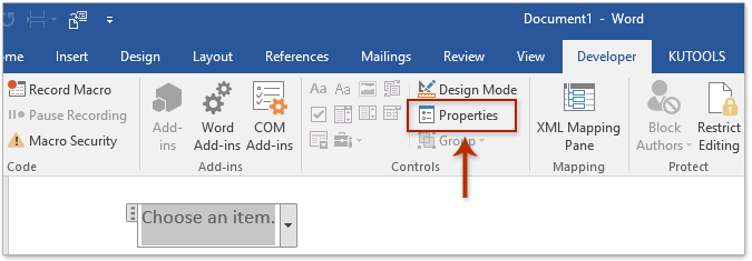 How To Insert A Drop Down List In Word 