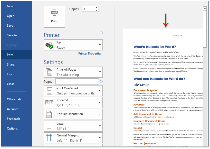 How To Print A Word Document In Outline View 