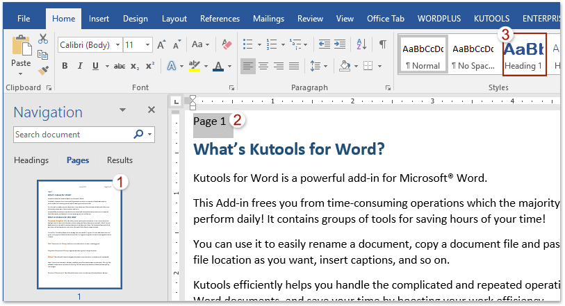 How To Move Page Order number Down In A Word Document 