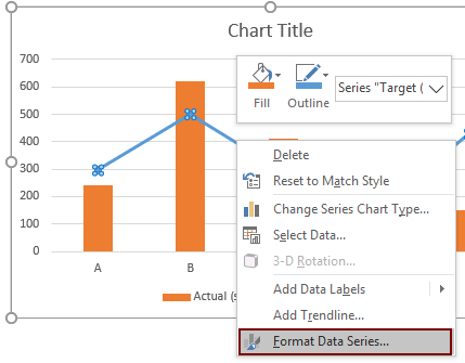 Create an Actual Vs Target Chart in Excel