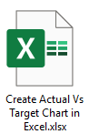 Create an Actual Vs Target Chart in Excel