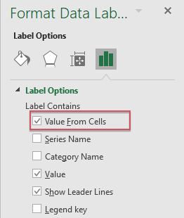 Create arrow variance chart In Excel
