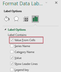Create arrow variance chart In Excel