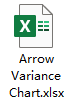 Create arrow variance chart In Excel